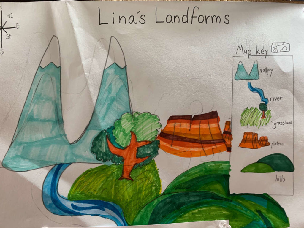 Valley Landform Drawing